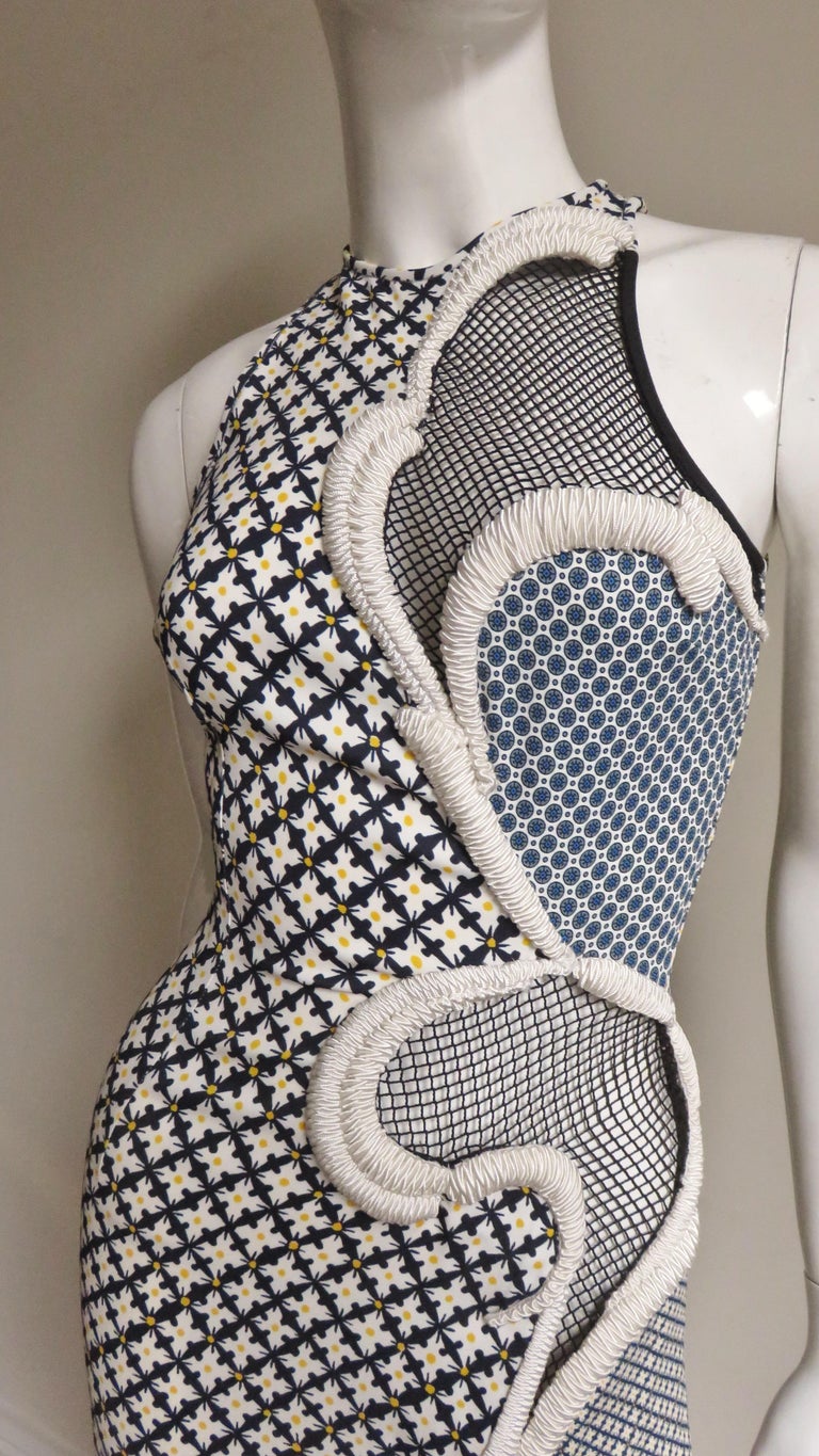 Stella McCartney New Mixed Pattern Ad Campaign Cut out Dress at 1stDibs