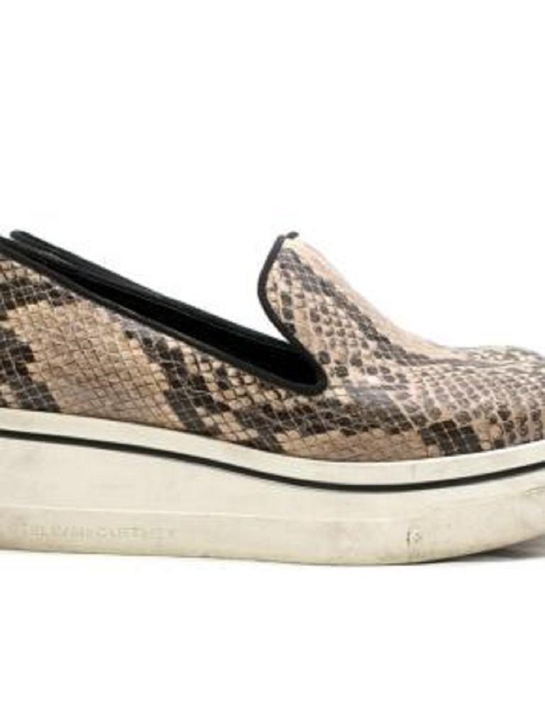 Stella McCartney Python Print Platform Loafers For Sale at 1stDibs