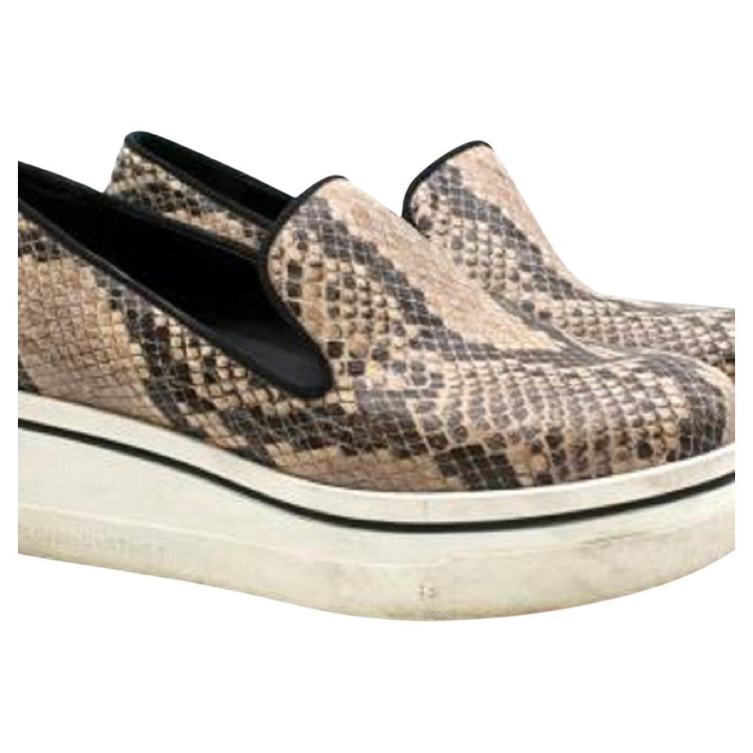 Stella McCartney Python Print Platform Loafers For Sale at 1stDibs