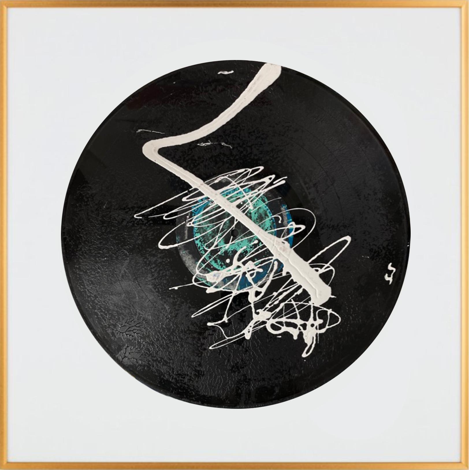Stella Michaels - Vinyl Hit No. 28, Pop Abstract Expressionism, enamel ...