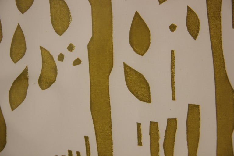 Stella Sullivan - "Falling Leaves" Contemporary Abstract Yellow Gold ...