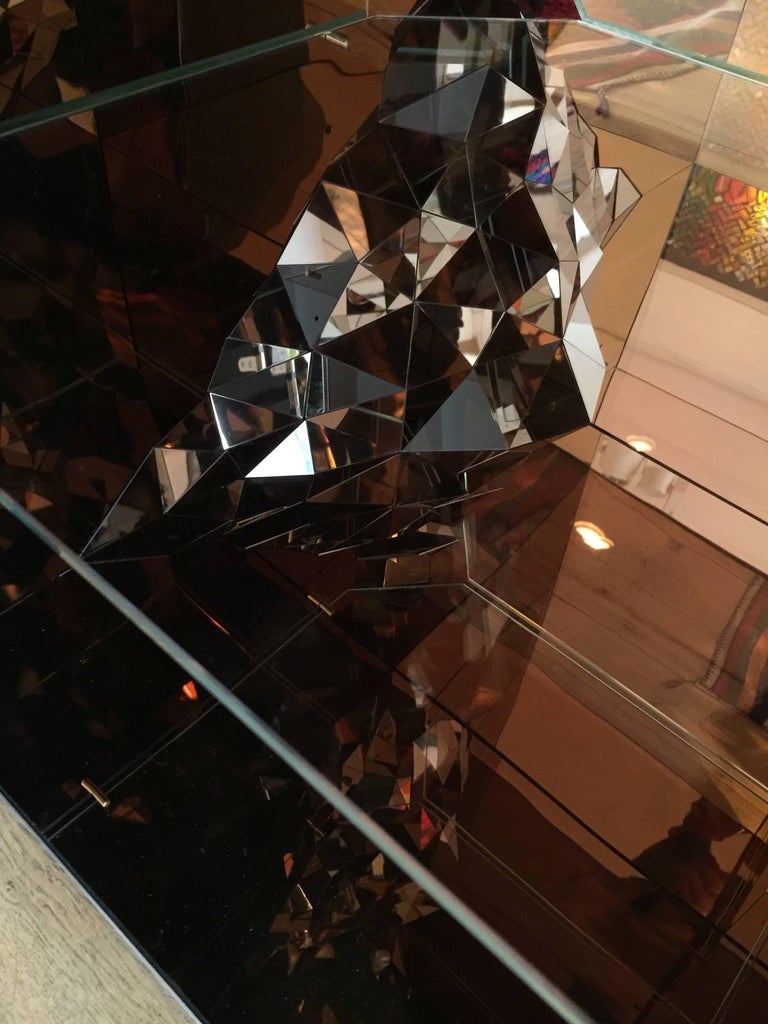 'Stellar' Mirrored Steel Cabinet by Jake Phipps For Sale at 1stDibs