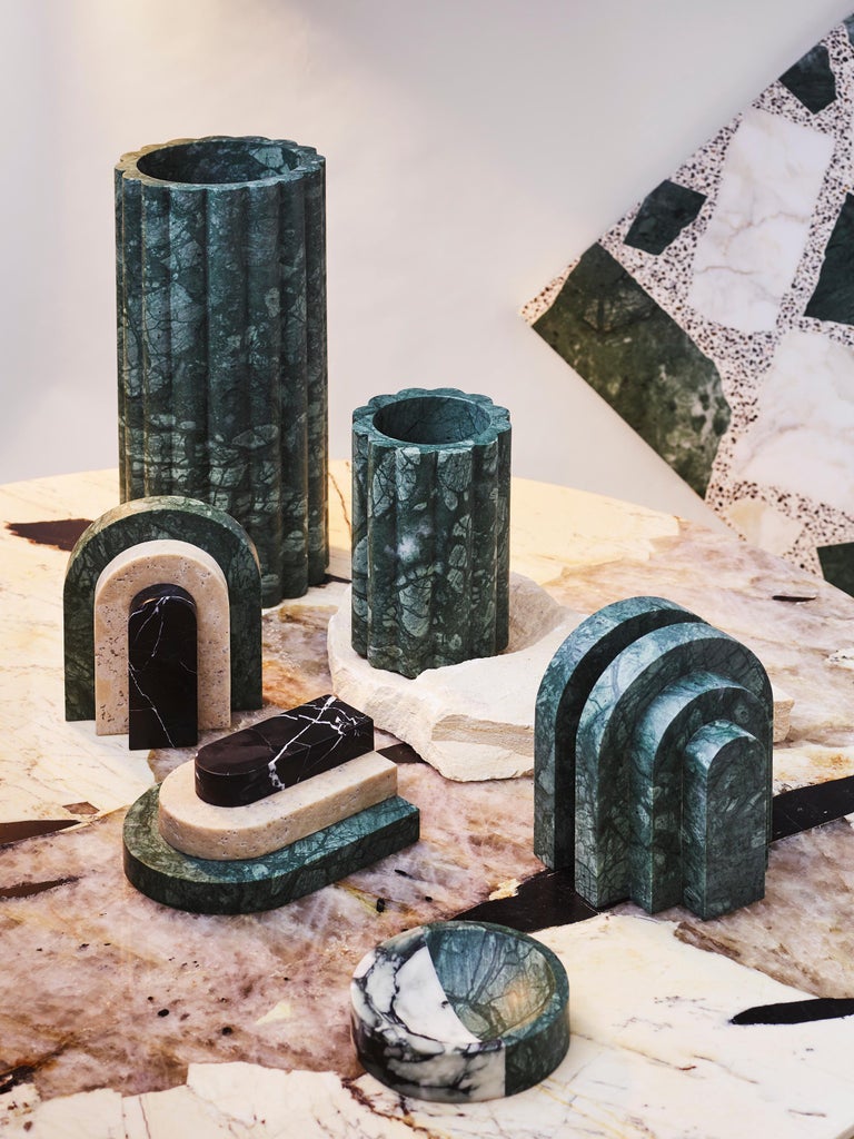 Vesta Medium Foresta Marble Vase by Greg Natale For Sale at 1stDibs