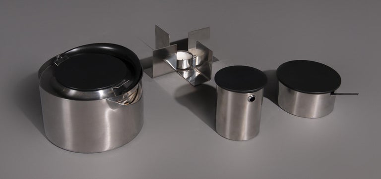 Stelton Erik Magnussen Tea Set from Denmark, the 1970s For Sale at 1stDibs