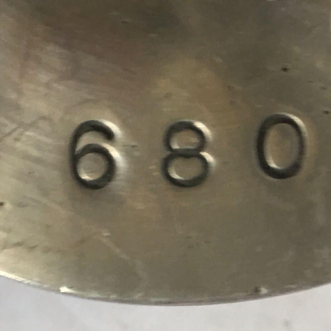 Stephane Rondel Aluminum Candlestick Holders, Pair For Sale at 1stDibs