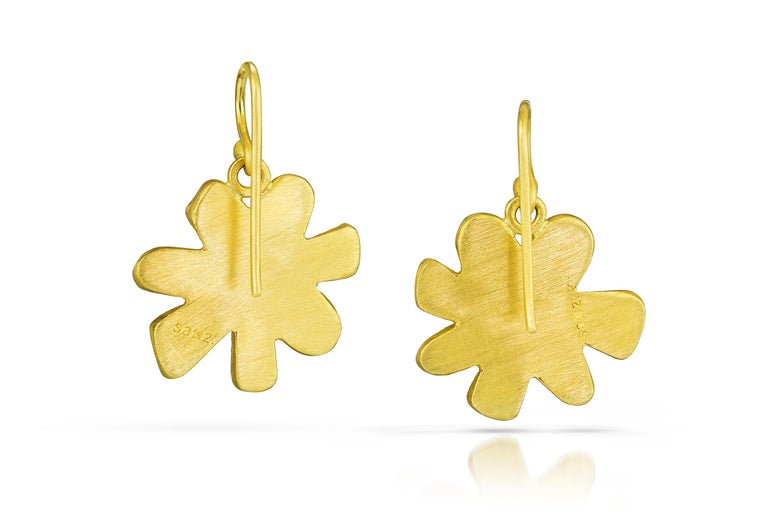 Stephanie Albertson Boulder Opal, 22 Karat Gold Blue Neutral Flower ...