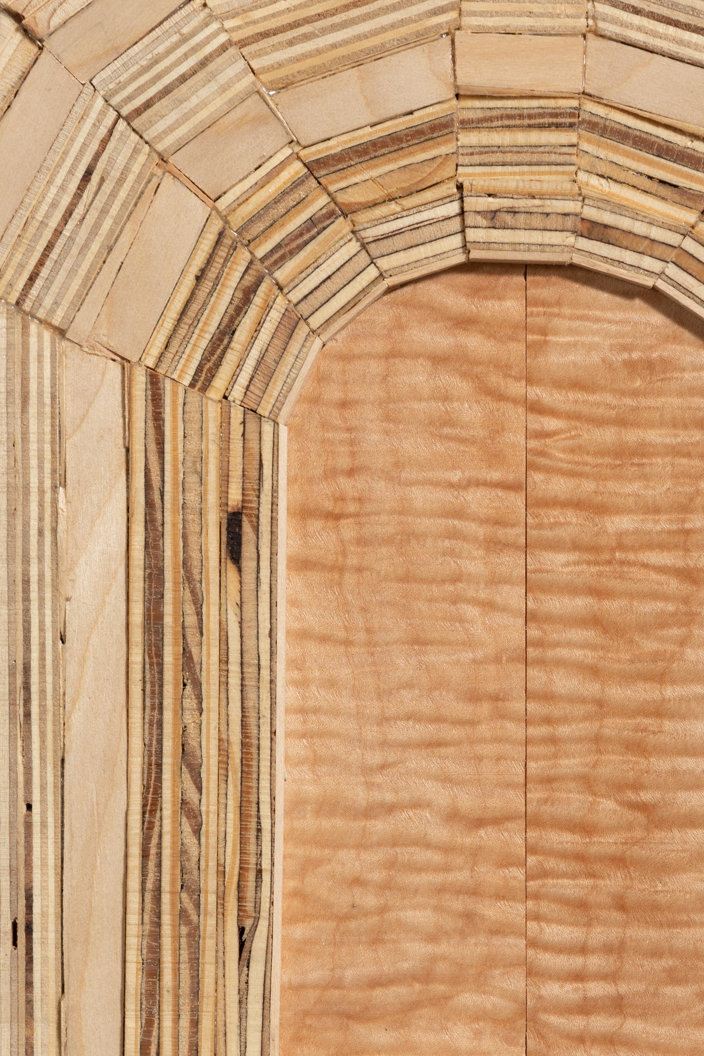 Stephanie Beck - Mosaic #4, Wood, Plywood, Curly Maple Veneer, Glue ...
