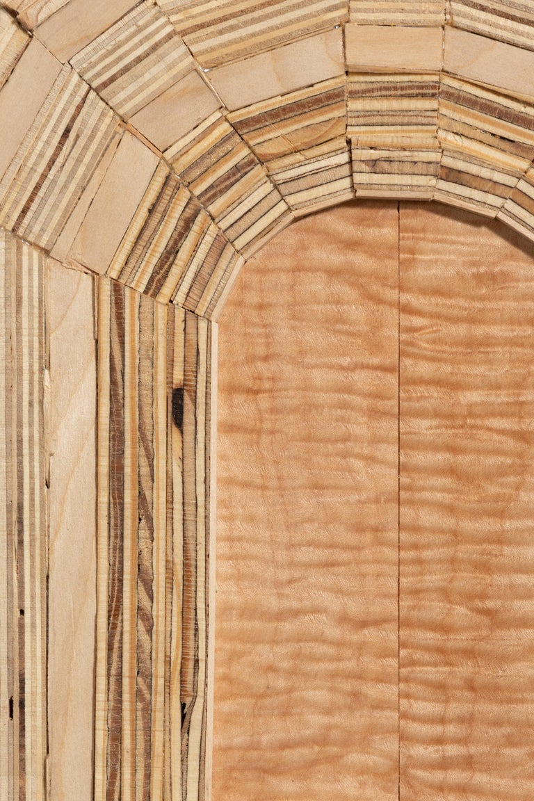 Stephanie Beck - Mosaic #4, Wood, Plywood, Curly Maple Veneer, Glue ...