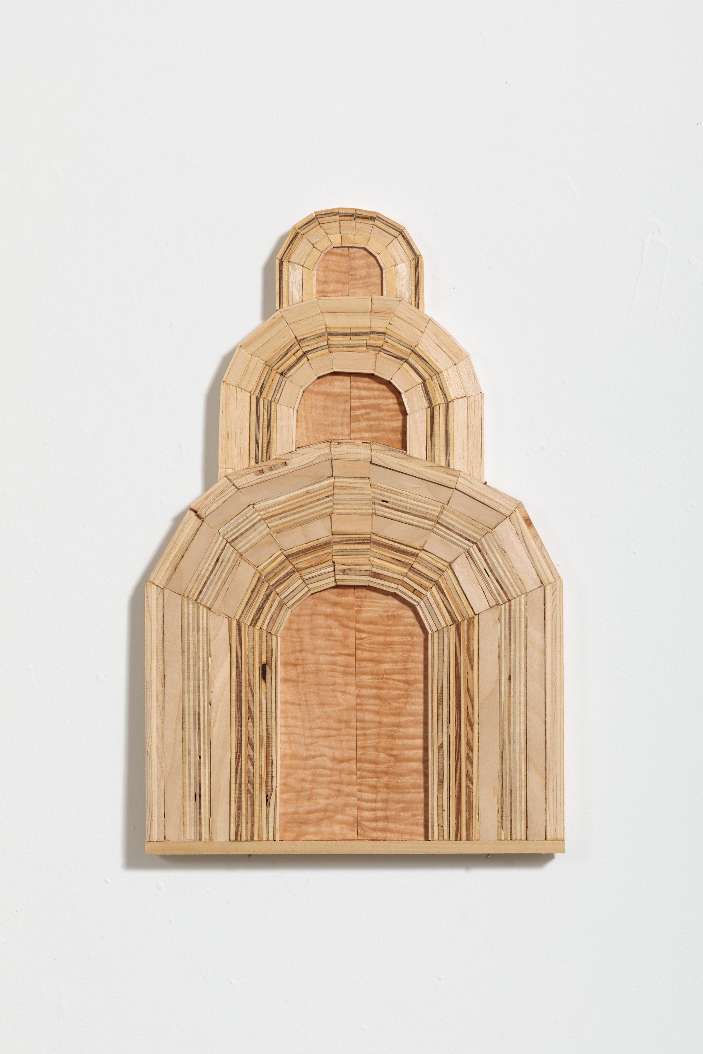 Stephanie Beck - Mosaic #4, Wood, Plywood, Curly Maple Veneer, Glue ...