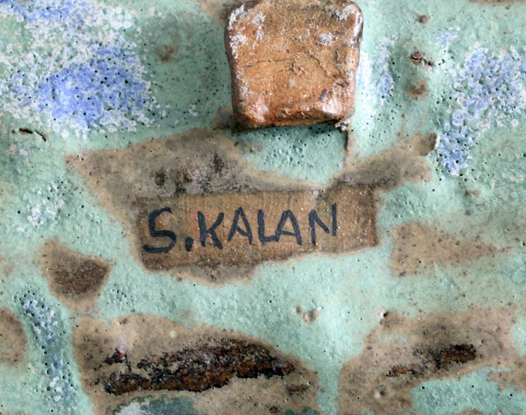 Stephanie Kalan Studio Pottery Hand Formed Brutalist Sculptural Bowl at ...