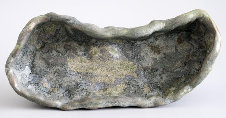 Stephanie Kalan Studio Pottery Hand Formed Brutalist Sculptural Bowl at ...