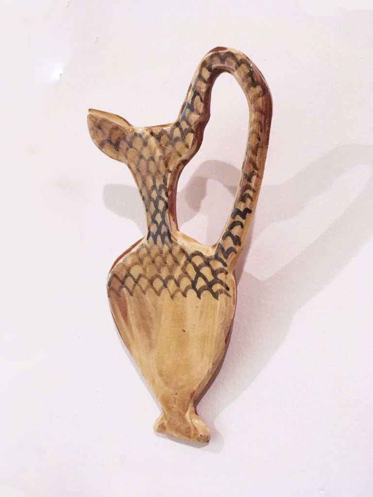 Stephanie Kantor - Flat Pot VI, 2019, Glazed earthenware wall sculpture ...