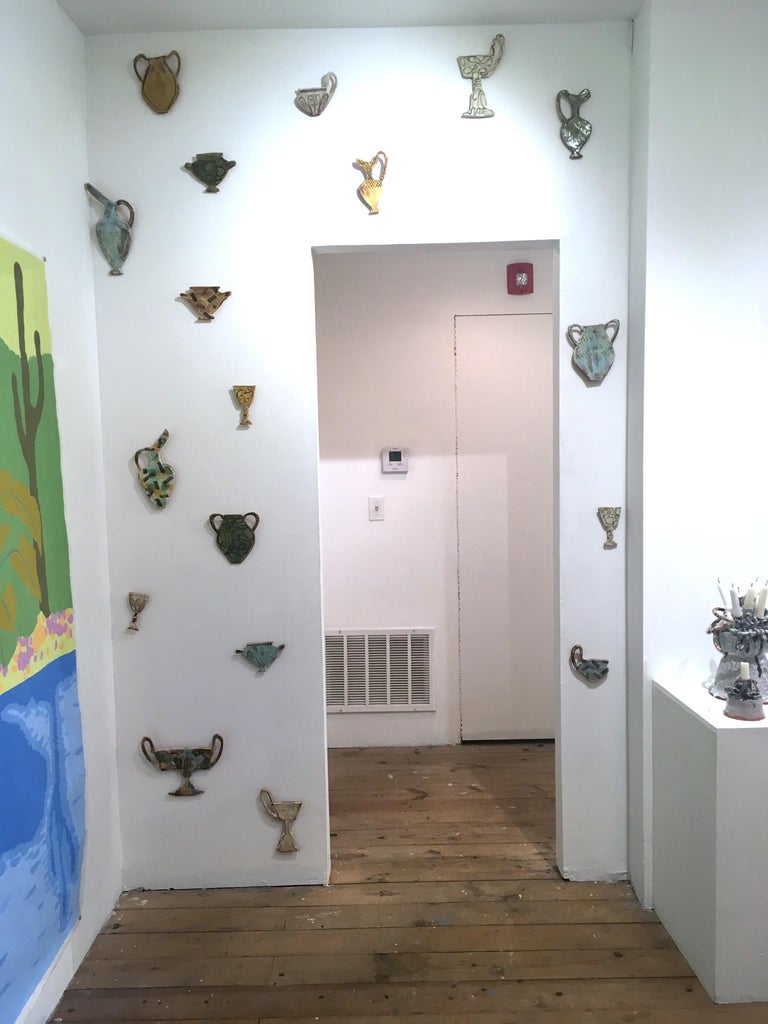 Stephanie Kantor - Flat Pot VII, 2019, Glazed earthenware wall ...