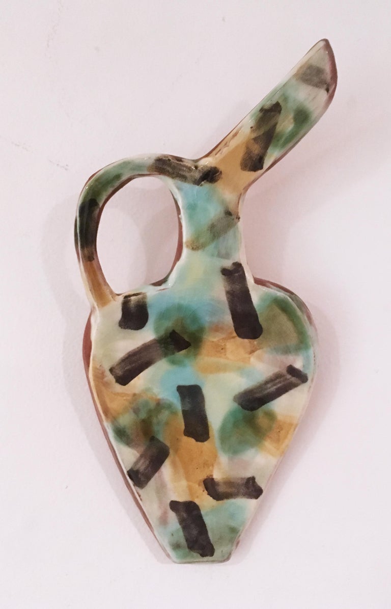 Stephanie Kantor - Flat Pot XIII, 2019, Glazed earthenware wall ...
