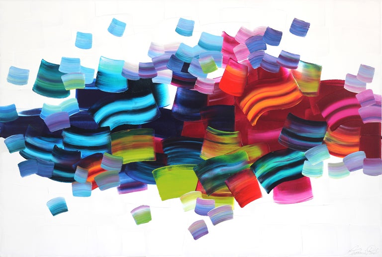 Stephanie Rivet - Flow 26 - Colorful Large Artwork at 1stDibs