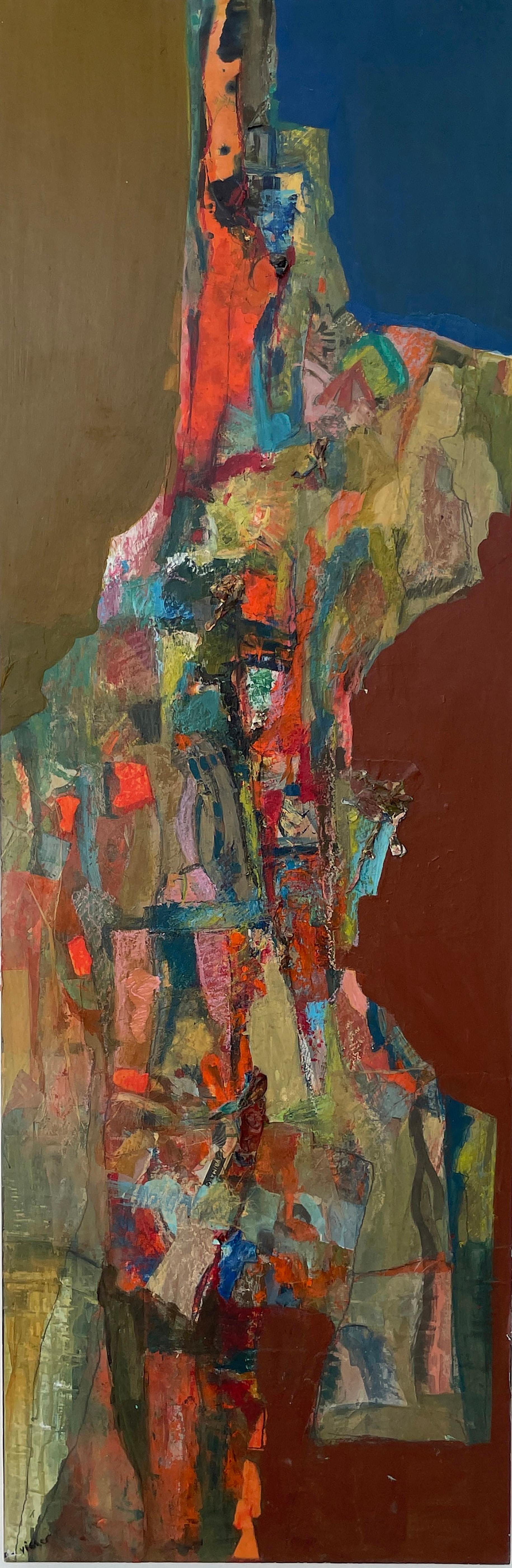 Stephanie Visser - " Querencia: Brown" abstract art, oil on paper ...