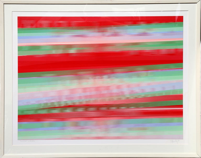 Stephen Auger - Luminance II, OP Art Monotype by Stephen Auger For Sale ...