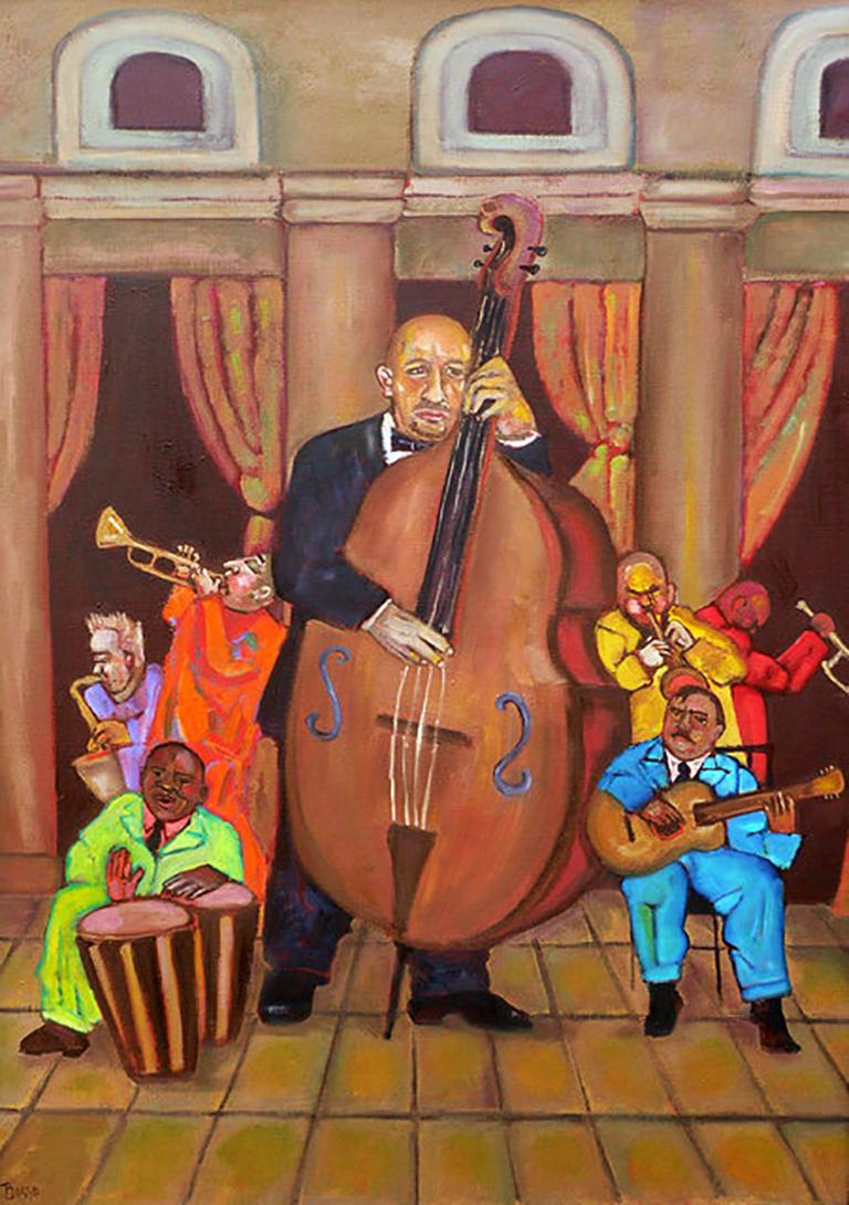 Stephen Basso - El Bajo (Le joueur de basse), instruments de musique ...