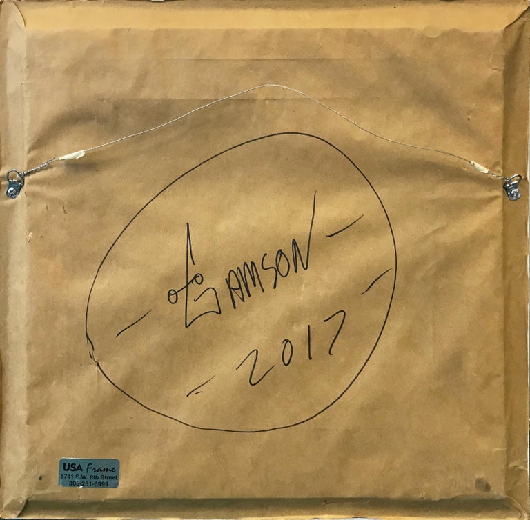 Stephen Gamson - AT (PINK ON GREEN) For Sale at 1stDibs