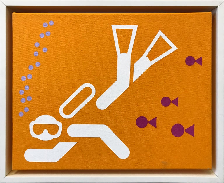 Stephen Gamson - ORANGE DIVER For Sale at 1stDibs