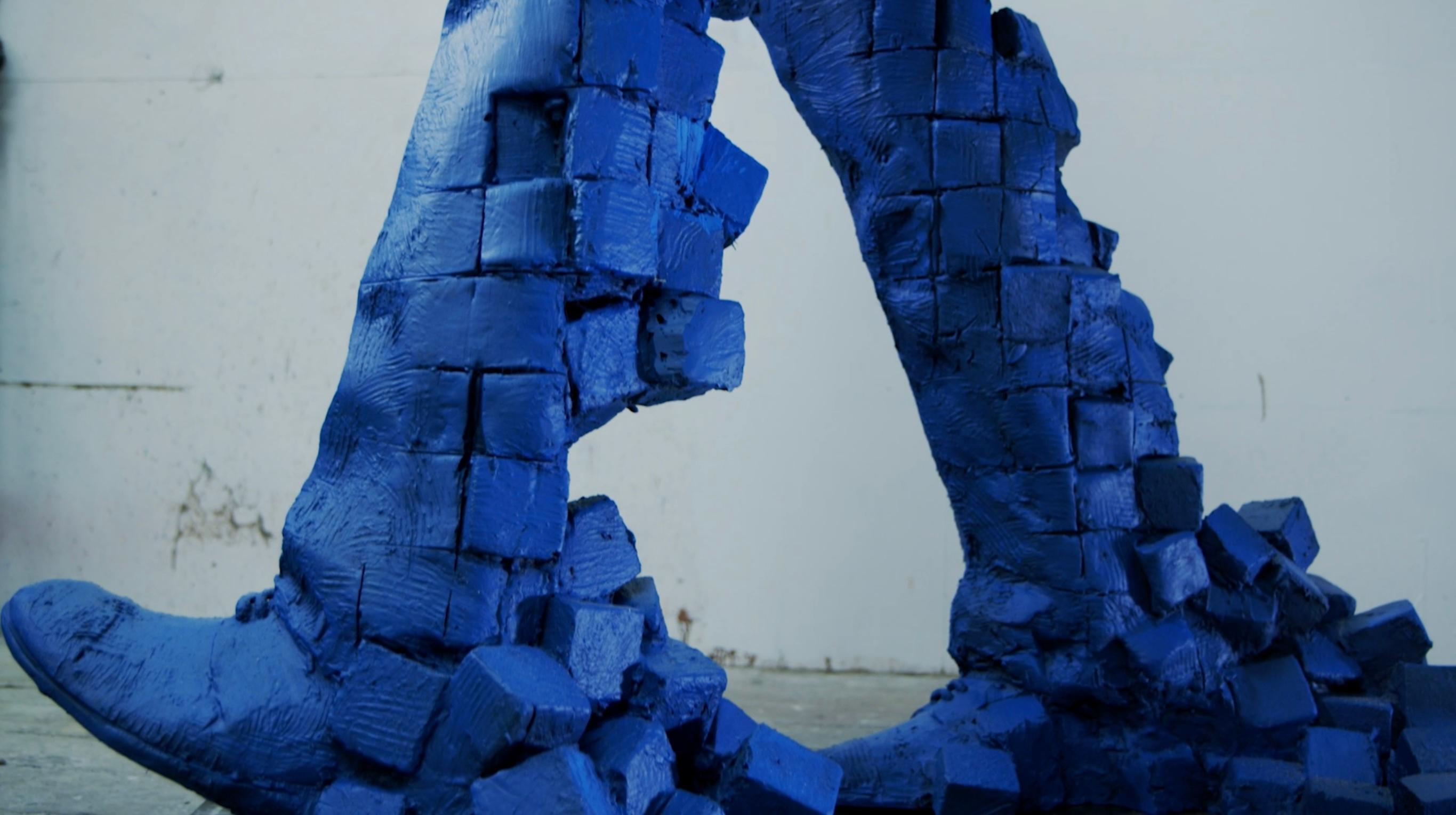 Stephen Glassborow - Body Corporate Blue, Contemporary Bronze Sculpture ...