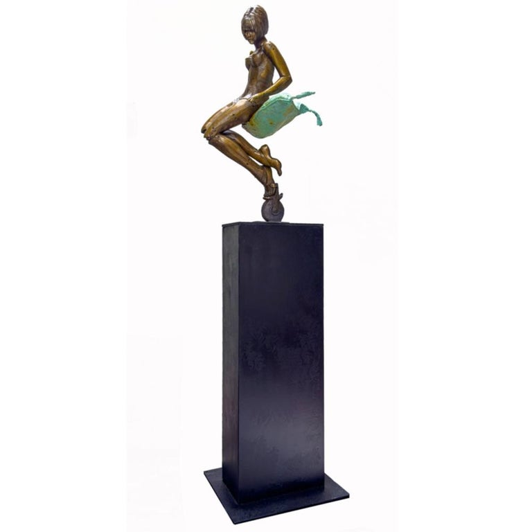 Stephen Glassborow - Soft Landing, Contemporary Bronze Sculpture For ...