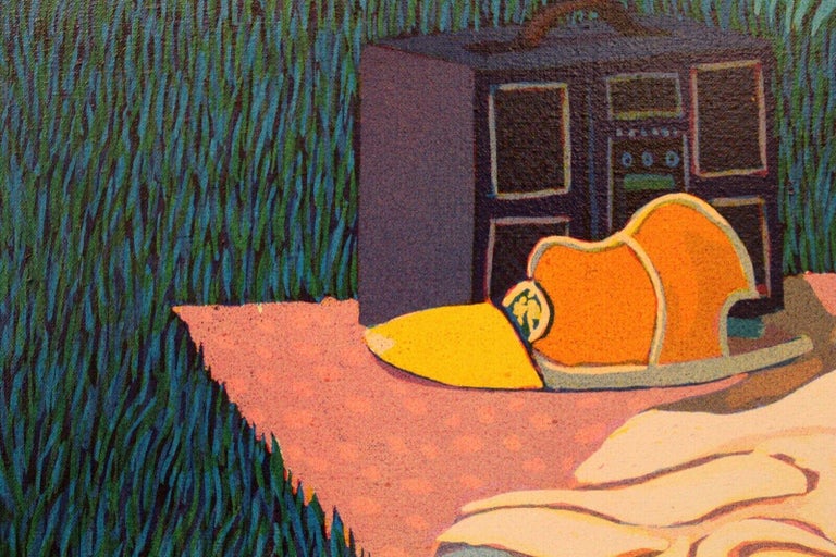 Stephen Goodfellow Acrylic on Canvas Sunday on Belle Isle Part of ...