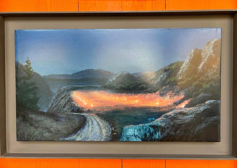 Stephen Hannock - Rapid City Nocturne For Sale at 1stDibs