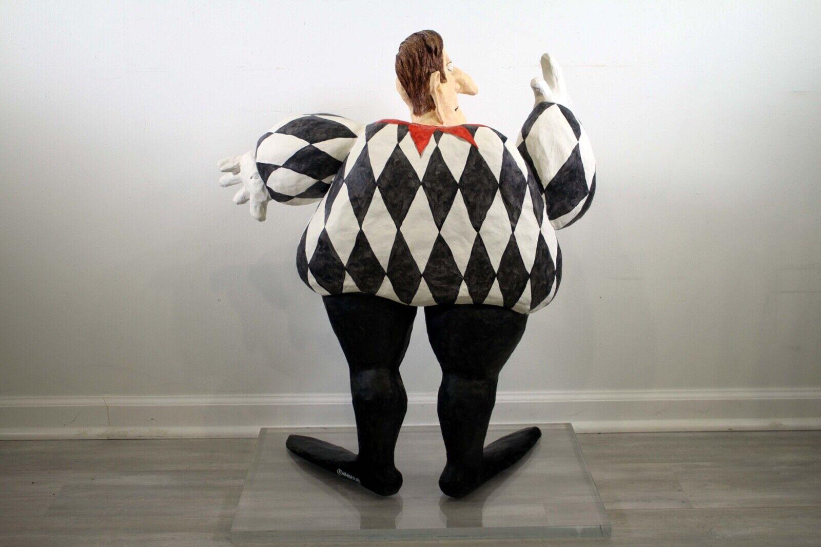 Stephen Hansen Jester Signed 1985 Papier Mache Caricature Handmade ...