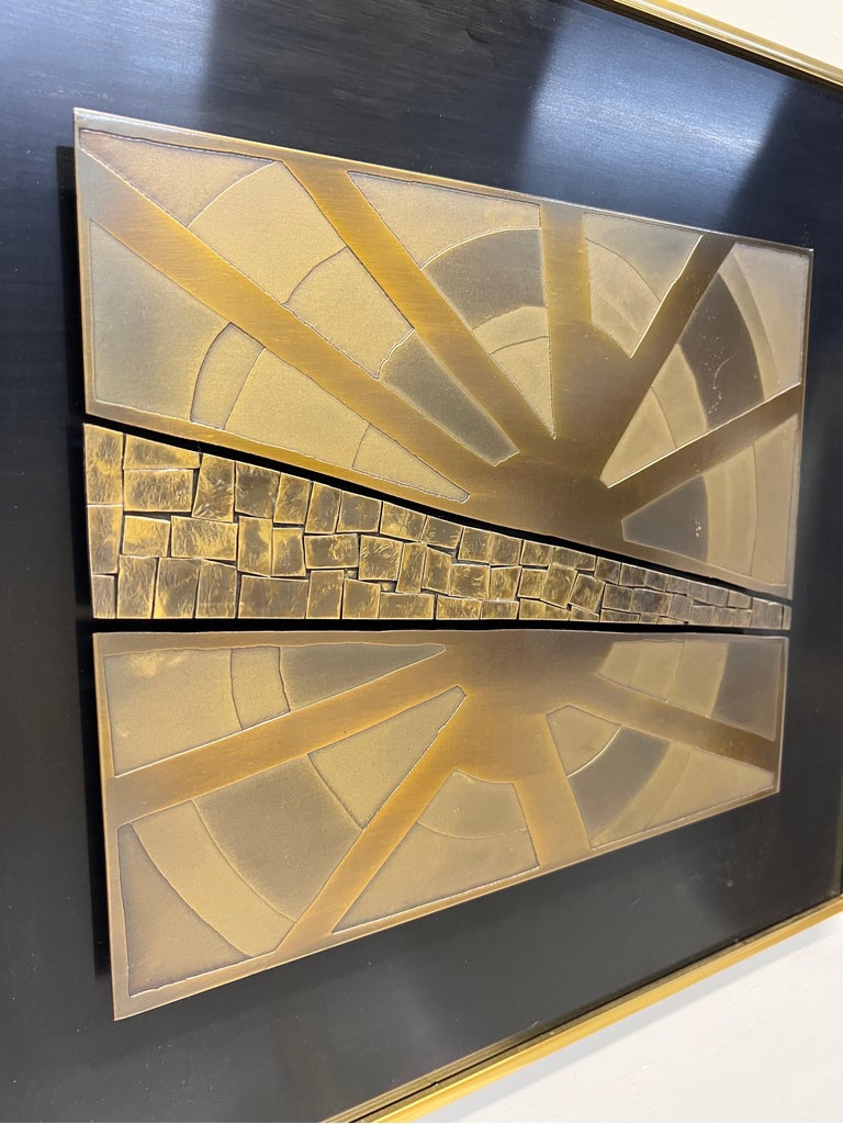 Stephen Michael Levinson Sculpted Bronze Wall Art, Vintage, 1970s For ...
