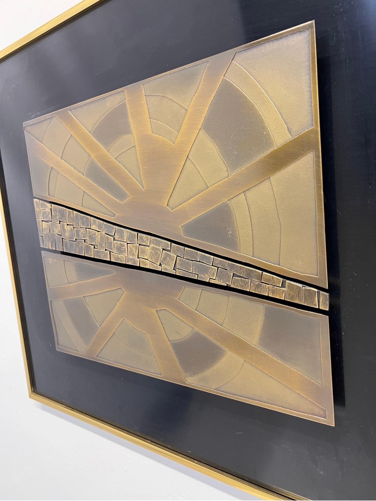 Stephen Michael Levinson Sculpted Bronze Wall Art, Vintage, 1970s For ...