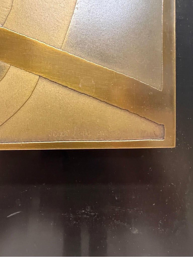 Stephen Michael Levinson Sculpted Bronze Wall Art, Vintage, 1970s For ...