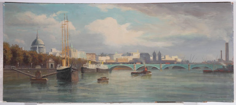 Stephen Sims - Stephen Sims - 20th Century Oil, London From The Thames ...