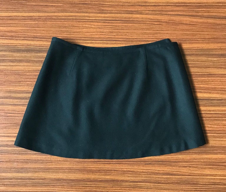 Stephen Sprouse 1990s Black Velcro Micro Mini Wrap Skirt for Barneys ...