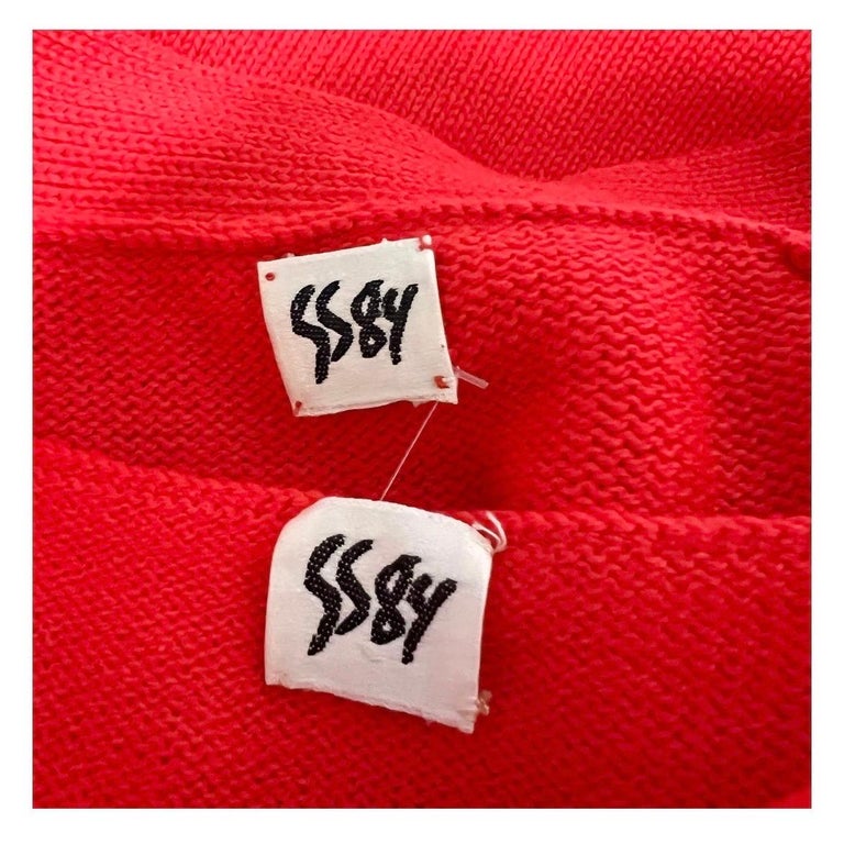 Stephen Sprouse Cardigan Dress Set (1984) For Sale at 1stDibs