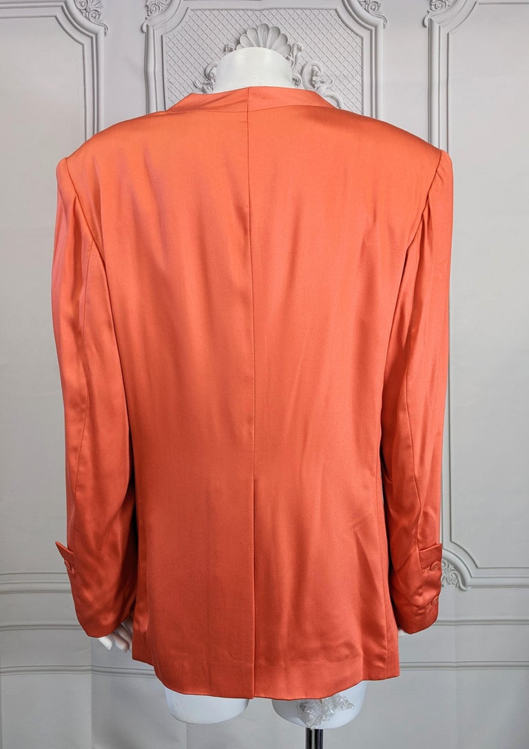 Stephen Sprouse Orange Twill Jacket For Sale at 1stDibs