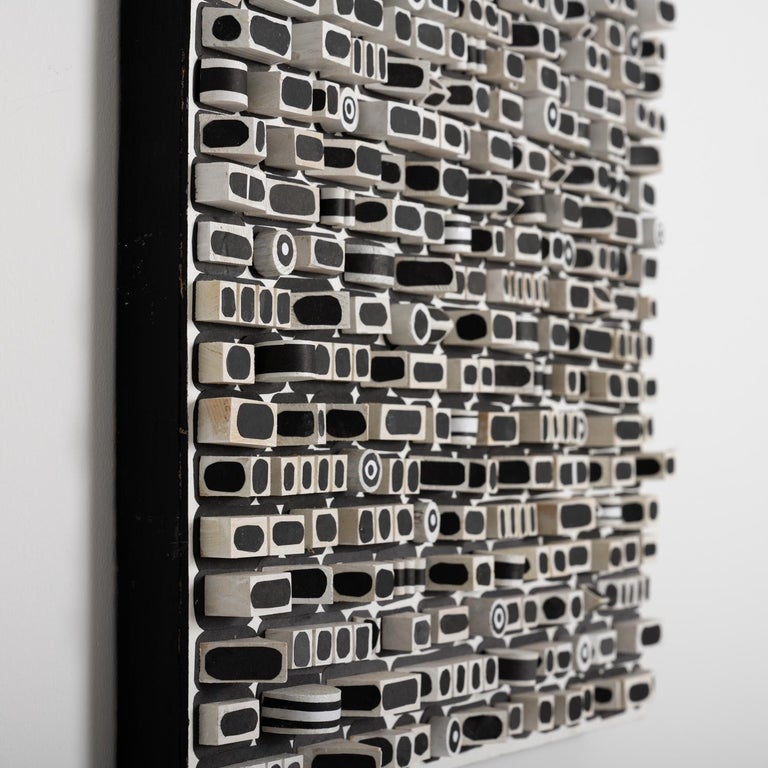 Stephen Walling - Dot Ditty Dash: Abstract Geometric 3D Wood Wall ...