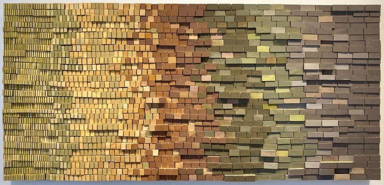 Stephen Walling - Momentum: Abstract Geometric Wall Sculpture in Earth ...