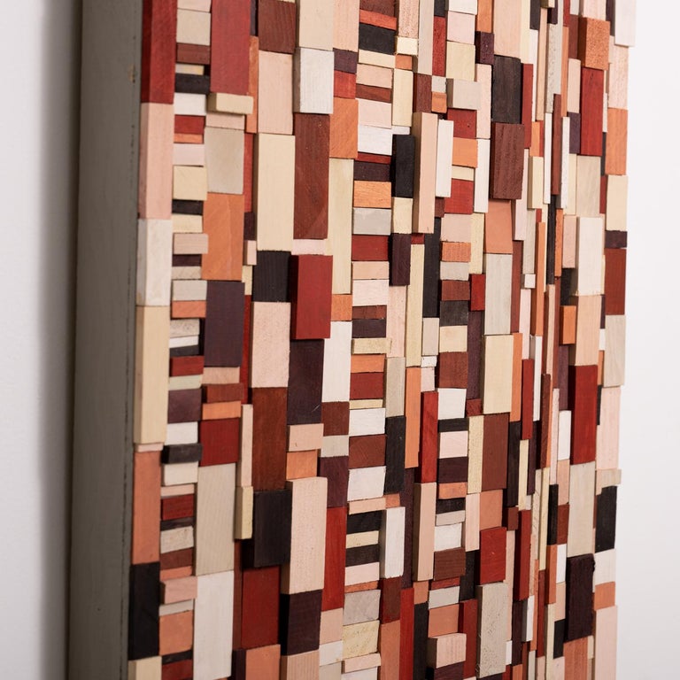 Stephen Walling - Piquante (Contemporary Vertical Wooden Wall Sculpture ...