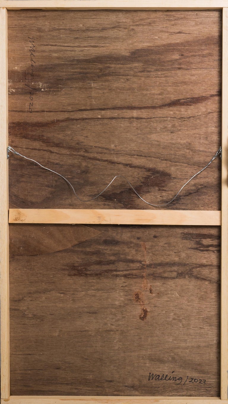 Stephen Walling - Piquante (Contemporary Vertical Wooden Wall Sculpture ...