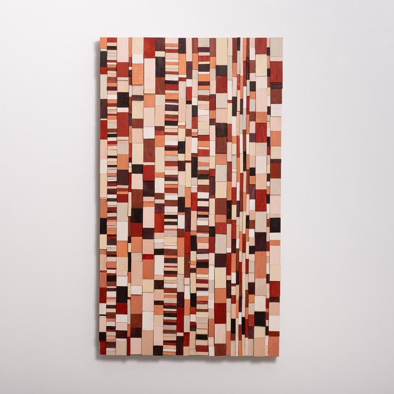 Stephen Walling - Piquante (Contemporary Vertical Wooden Wall Sculpture ...