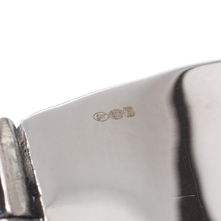 Stephen Webster 925 Sterling Silver Cuff Bangle Set with Topazes For ...