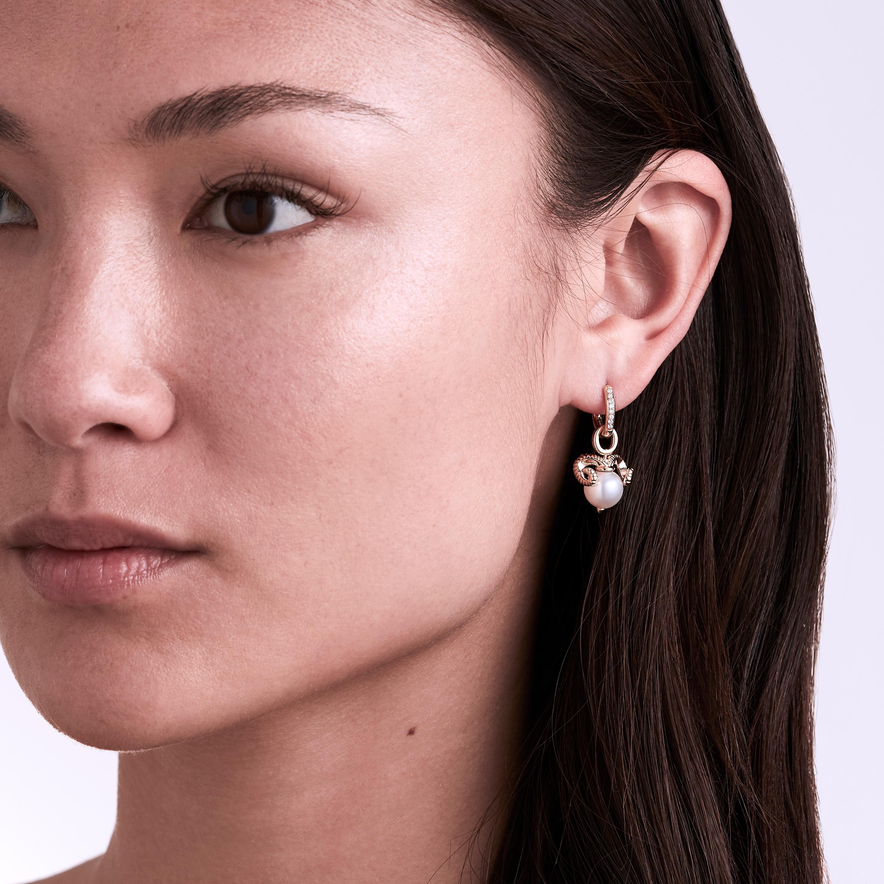 Stephen Webster Aries Astro Ball 18 Carat Yellow Gold and White Pearl ...