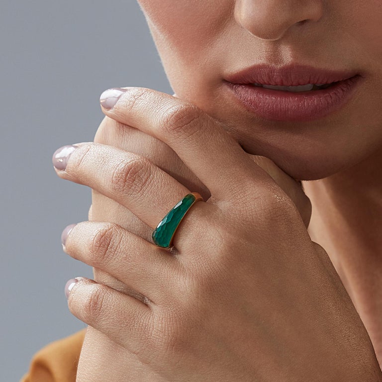 Customizable Stephen Webster CH₂ Green Agate Crystal Haze and Yellow ...