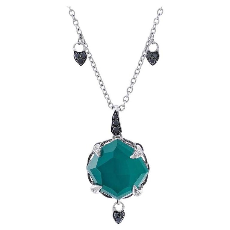 Stephen Webster Green Crystal Haze Necklace For Sale at 1stDibs