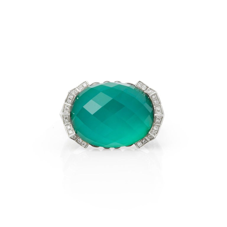 Stephen Webster Jewels Verne 18 Carat White Gold Crystal Haze Fan Ring ...