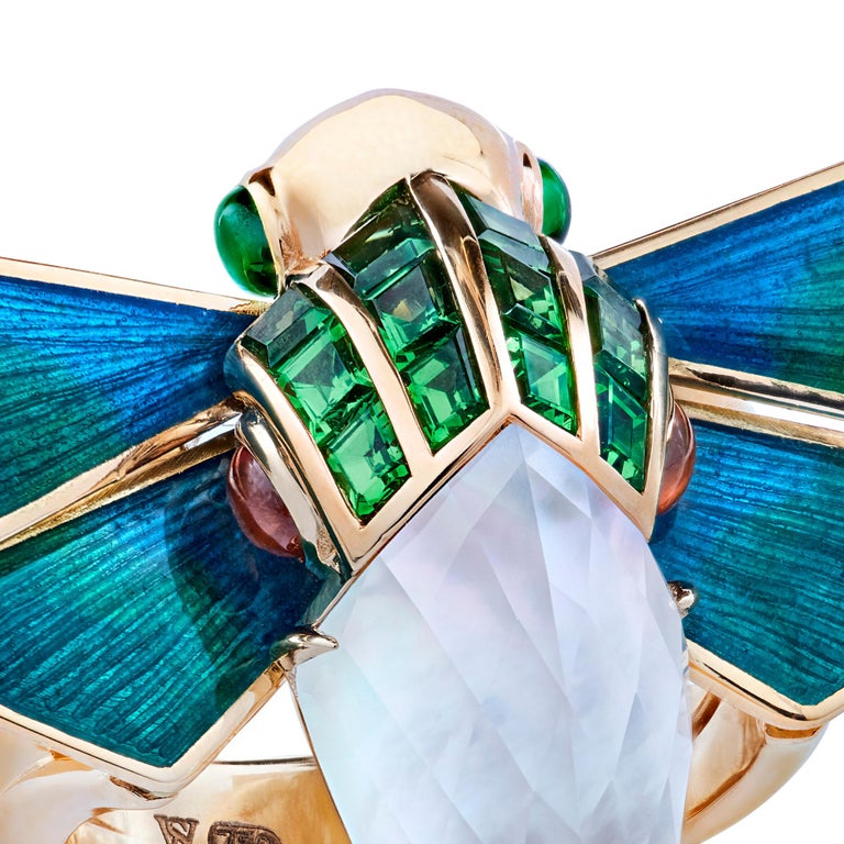 Customizable Stephen Webster Jitterbug Cuckoo Bee 18ct Gold and White ...