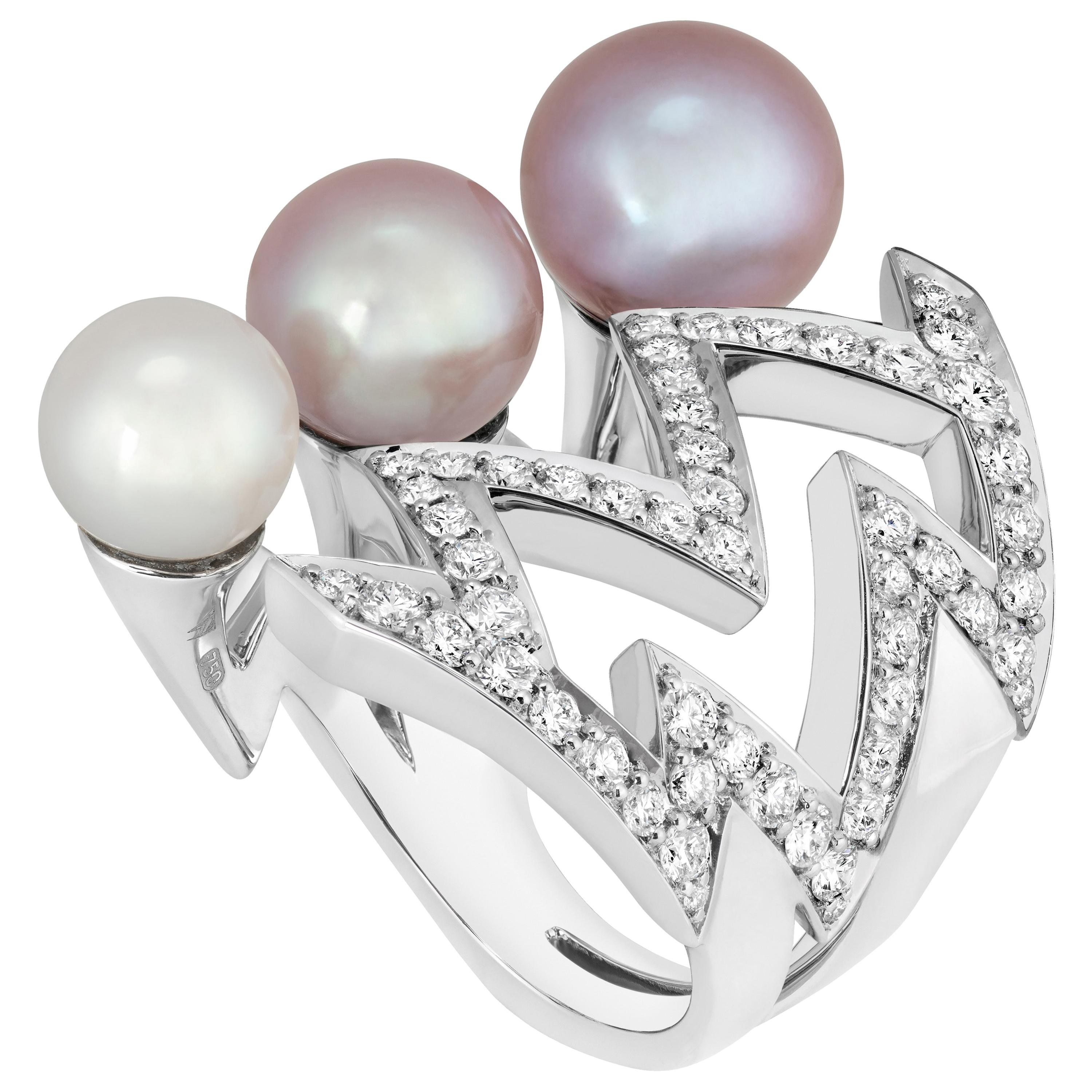 Stephen Webster Rock Crystal Mother of Pearl 18 Karat Gold Lady ...