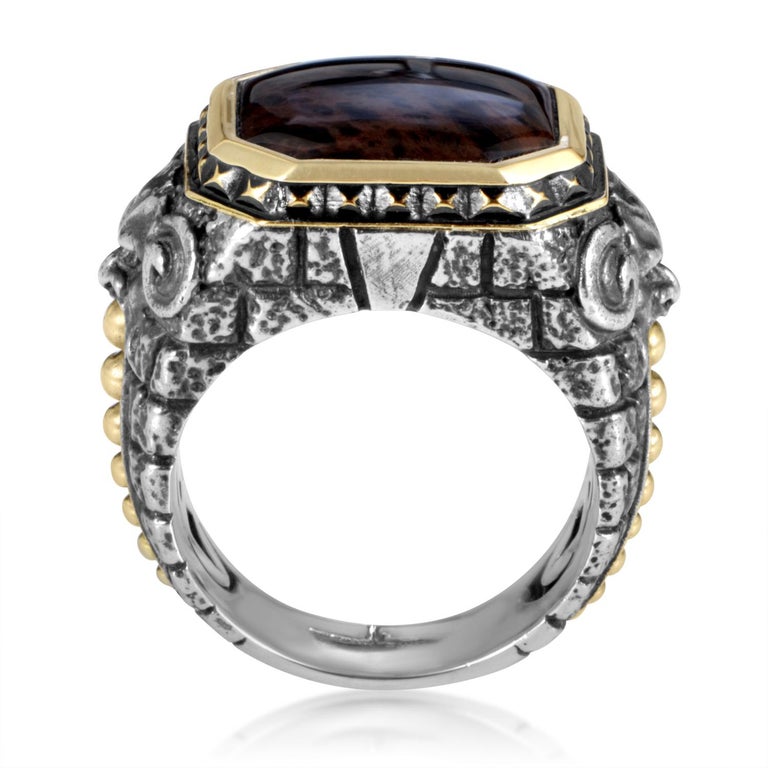 Stephen Webster London Calling Silver and 18 Karat Gold Jasper Gargoyle ...