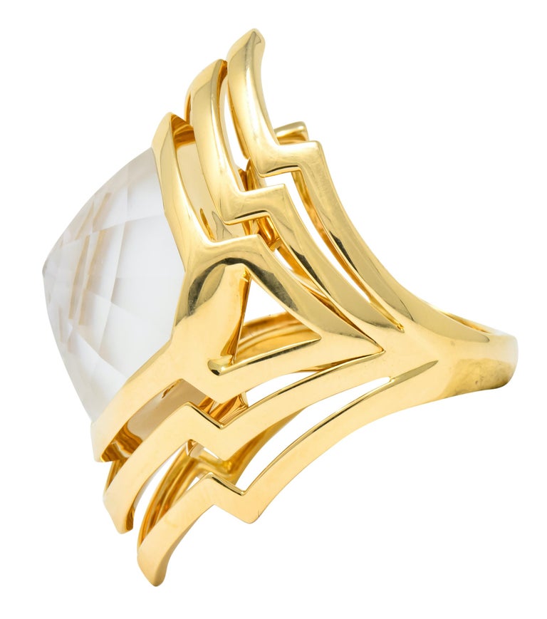 Stephen Webster Rock Crystal Mother of Pearl 18 Karat Gold Lady ...